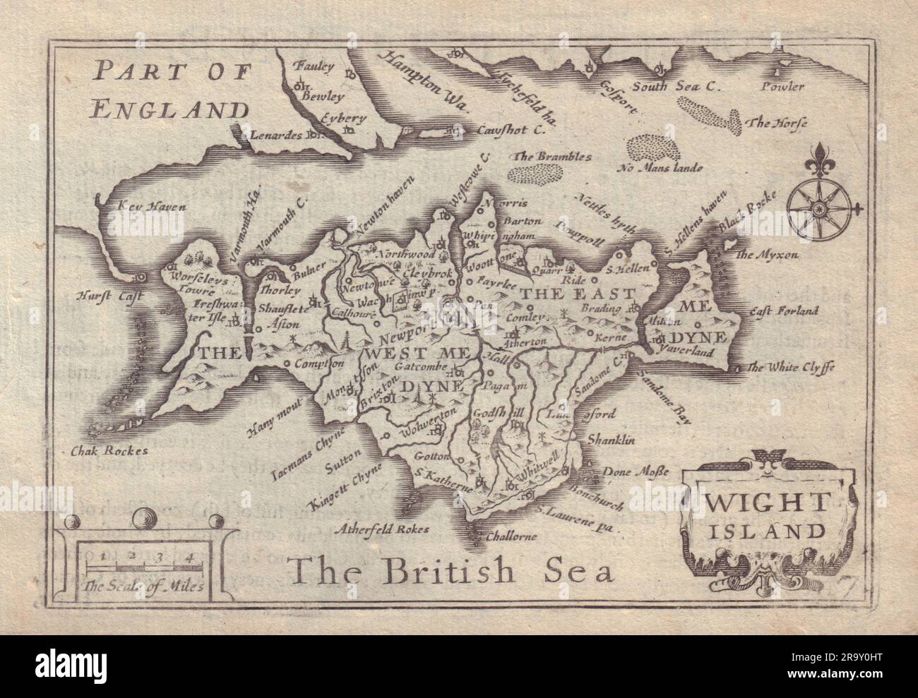 Wight Island by van den Keere. Wight Island by van den Keere.