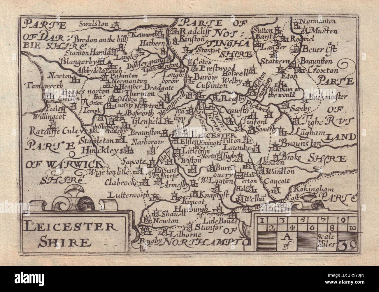 Map of leicester, england hi-res stock photography and images - Alamy