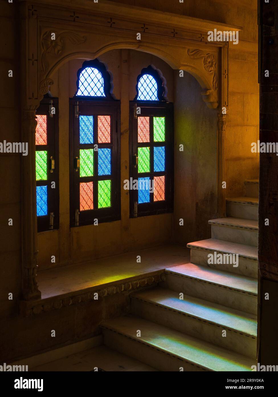 Stained glass window panes hi-res stock photography and images - Alamy
