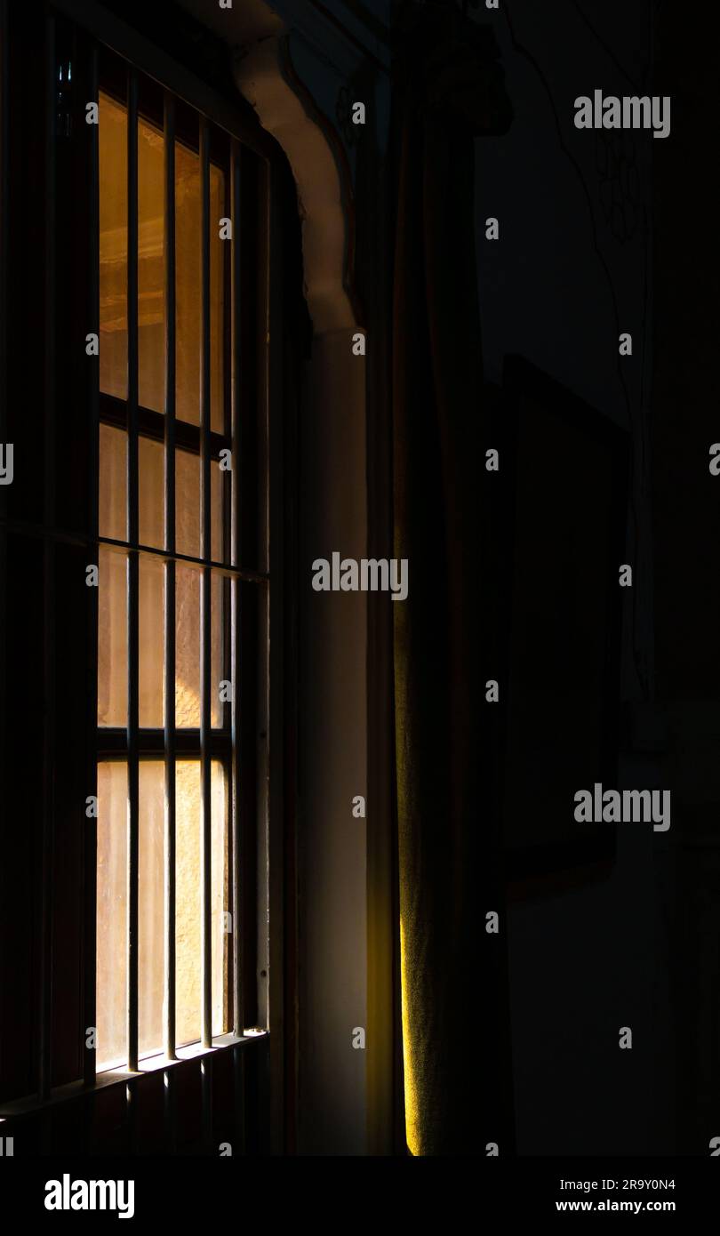 Traditional window in palace of Rajasthan. Heritage artwork of India ...