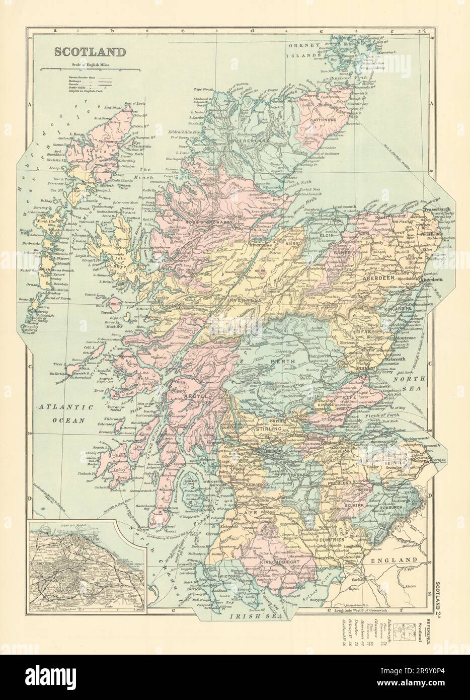 Map of scotland and counties hi-res stock photography and images - Alamy