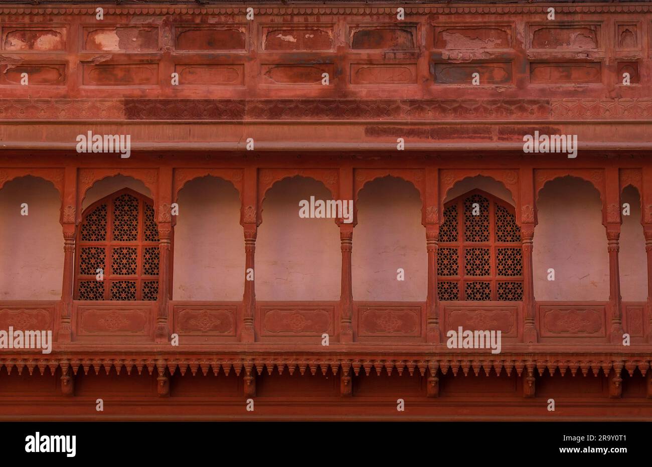 Traditional window in palace of Rajasthan. Heritage artwork of India ...