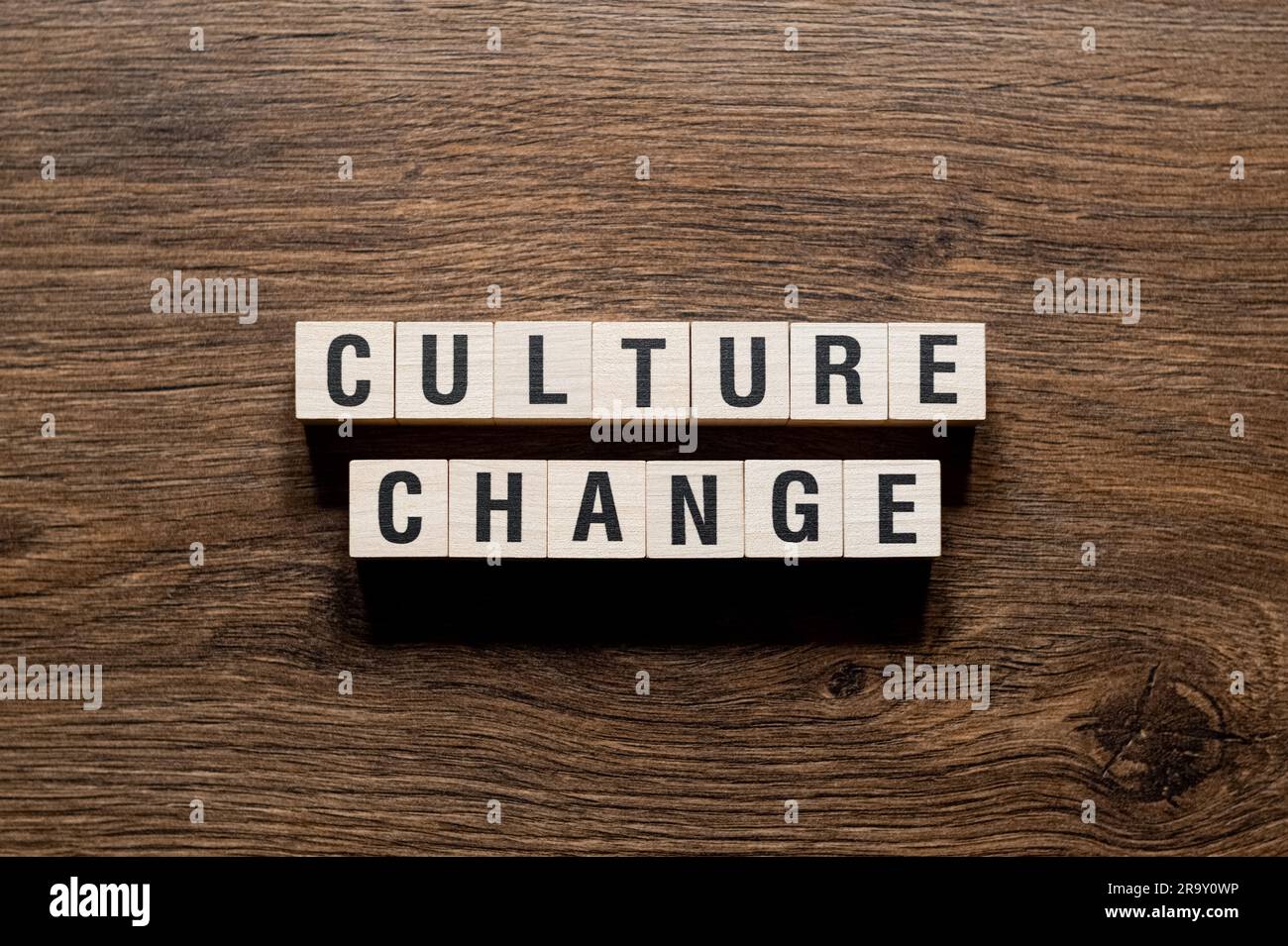 Culture change - word concept on building blocks, text Stock Photo - Alamy