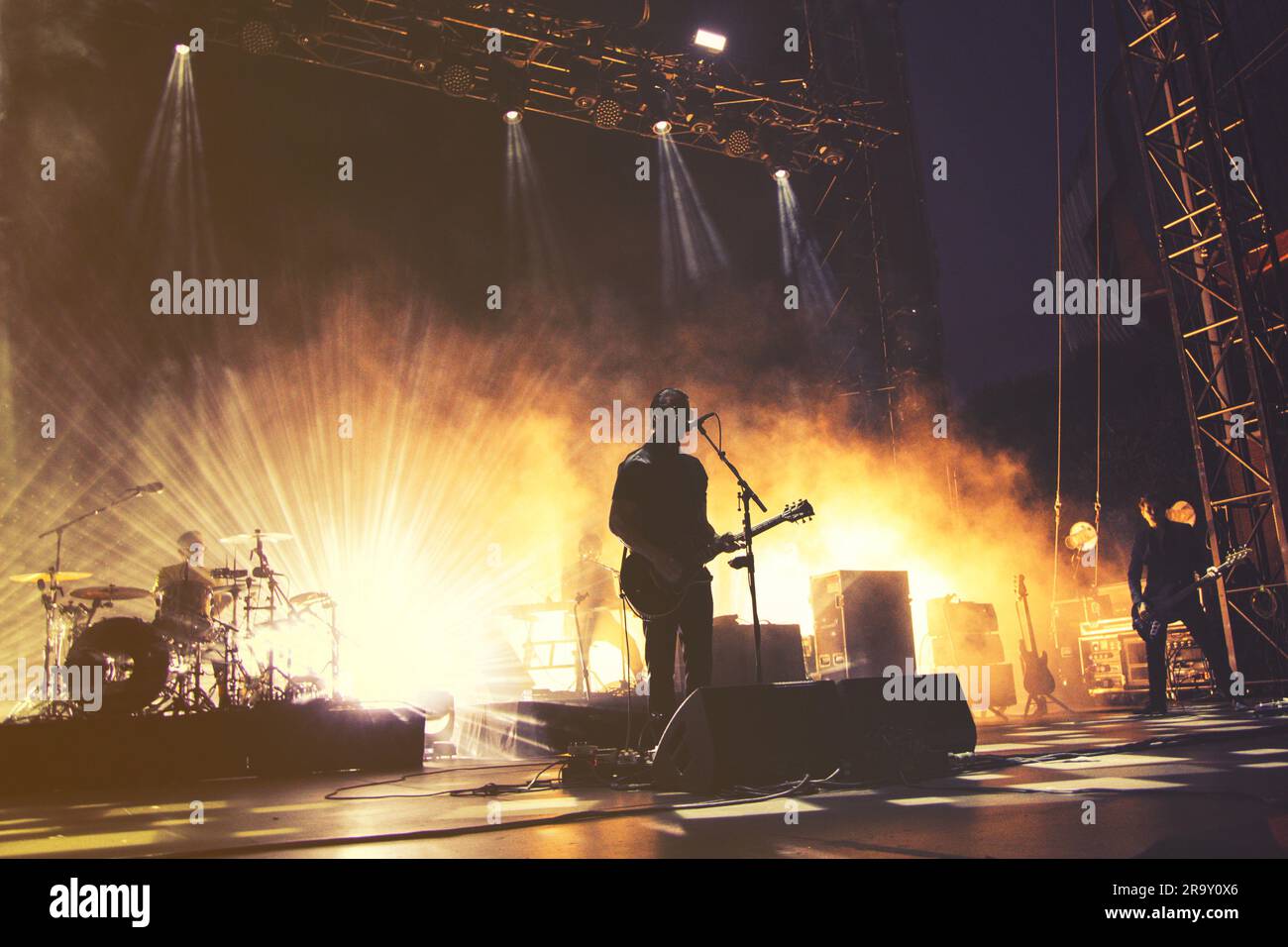 The band Interpol performs live in concert at Auditorium Parco della ...