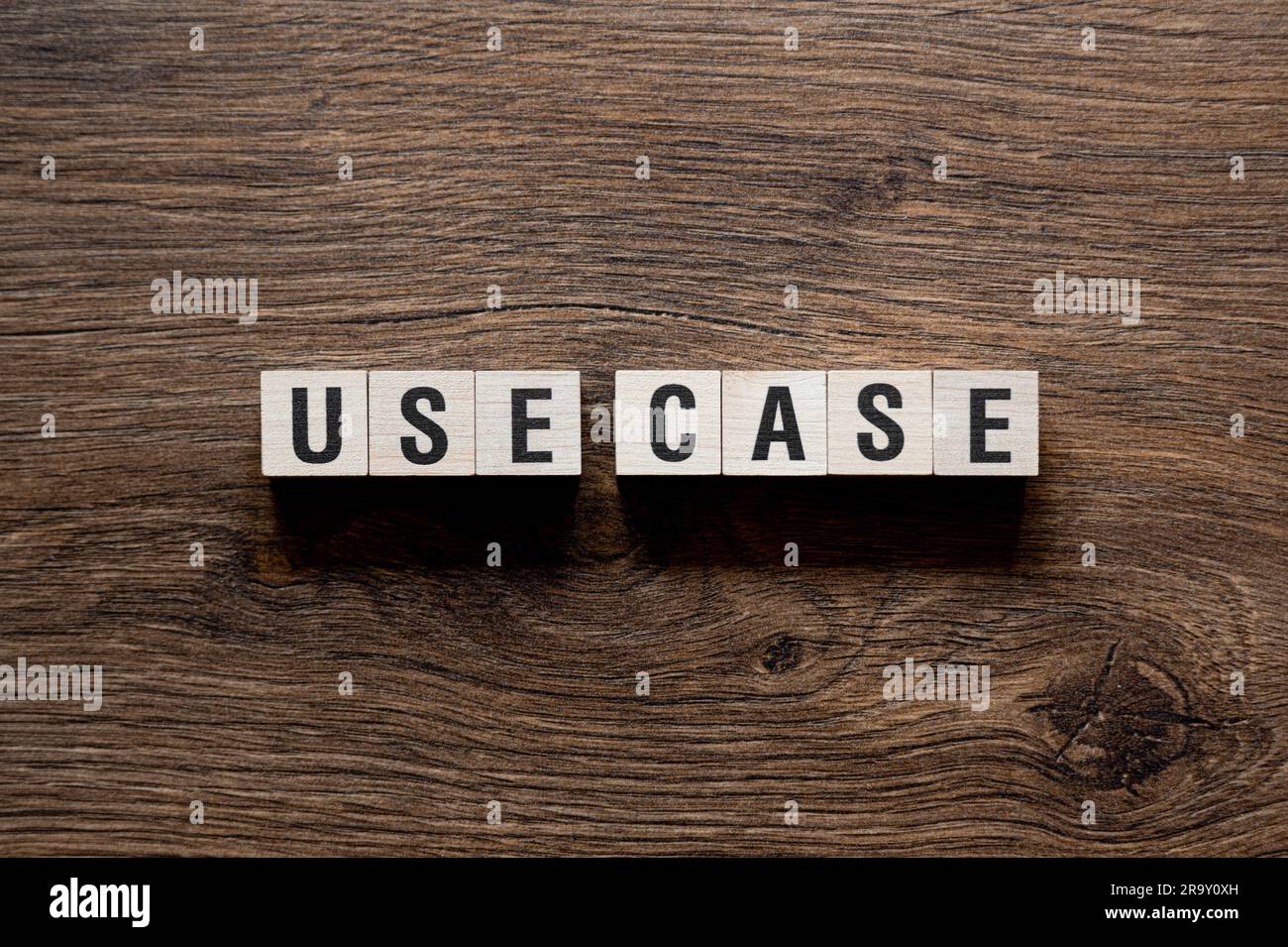 Use case - word concept on building blocks, text Stock Photo - Alamy