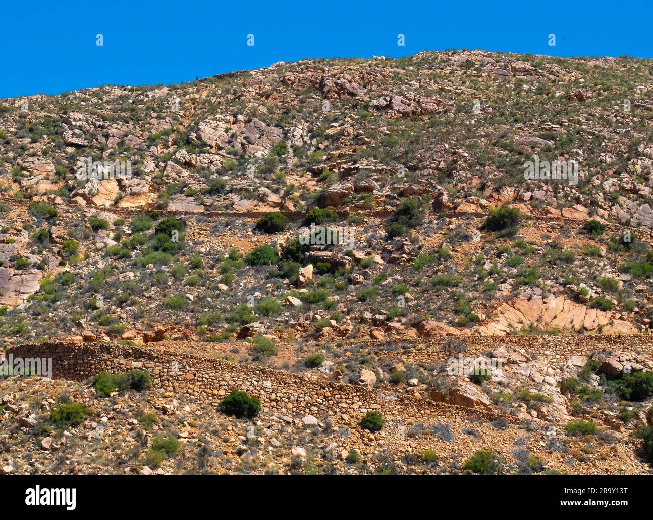 Dry stone retaining walls, Muller's Kloof, Swartberg Pass. Retaining ...