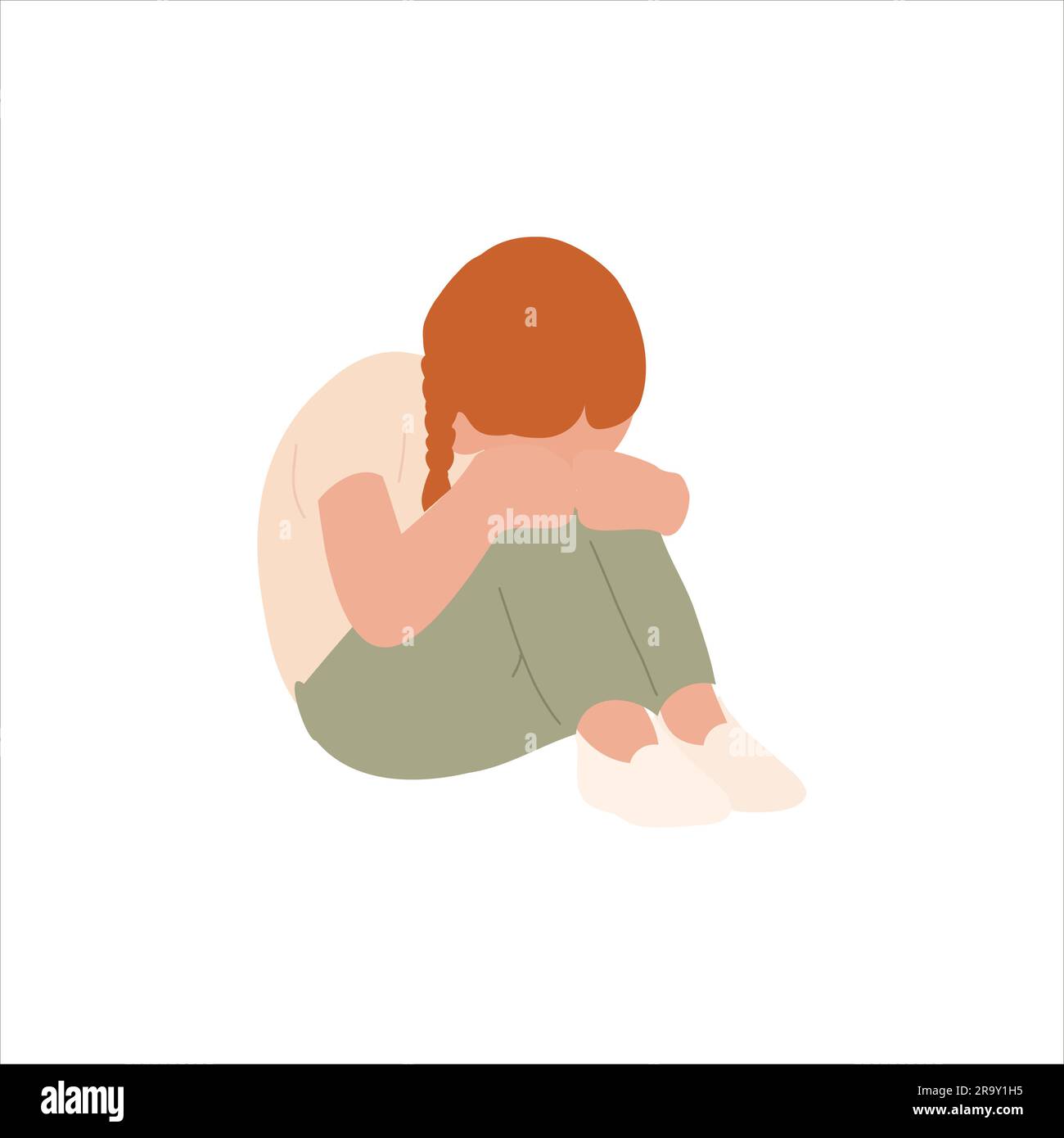 Cartoon illustration baby girl crying hi-res stock photography and ...