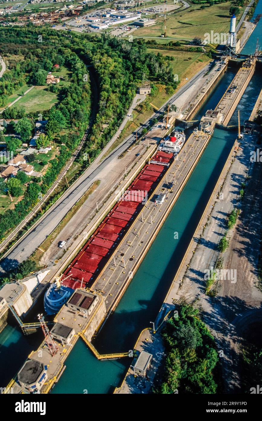 Aerial image of Welland Canal, Ontario, Canada Stock Photo - Alamy