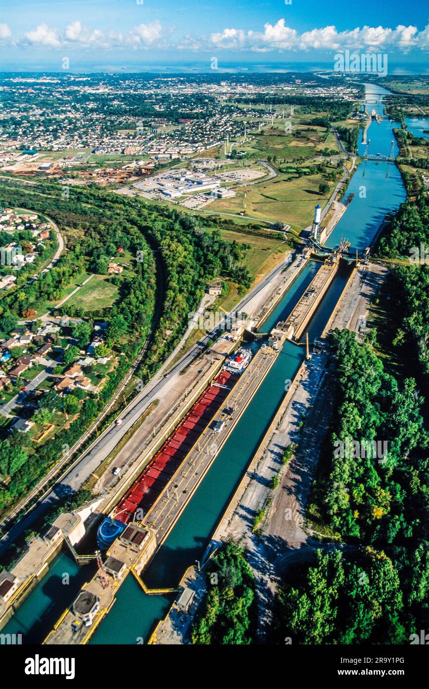 Aerial image of Welland Canal, Ontario, Canada Stock Photo - Alamy