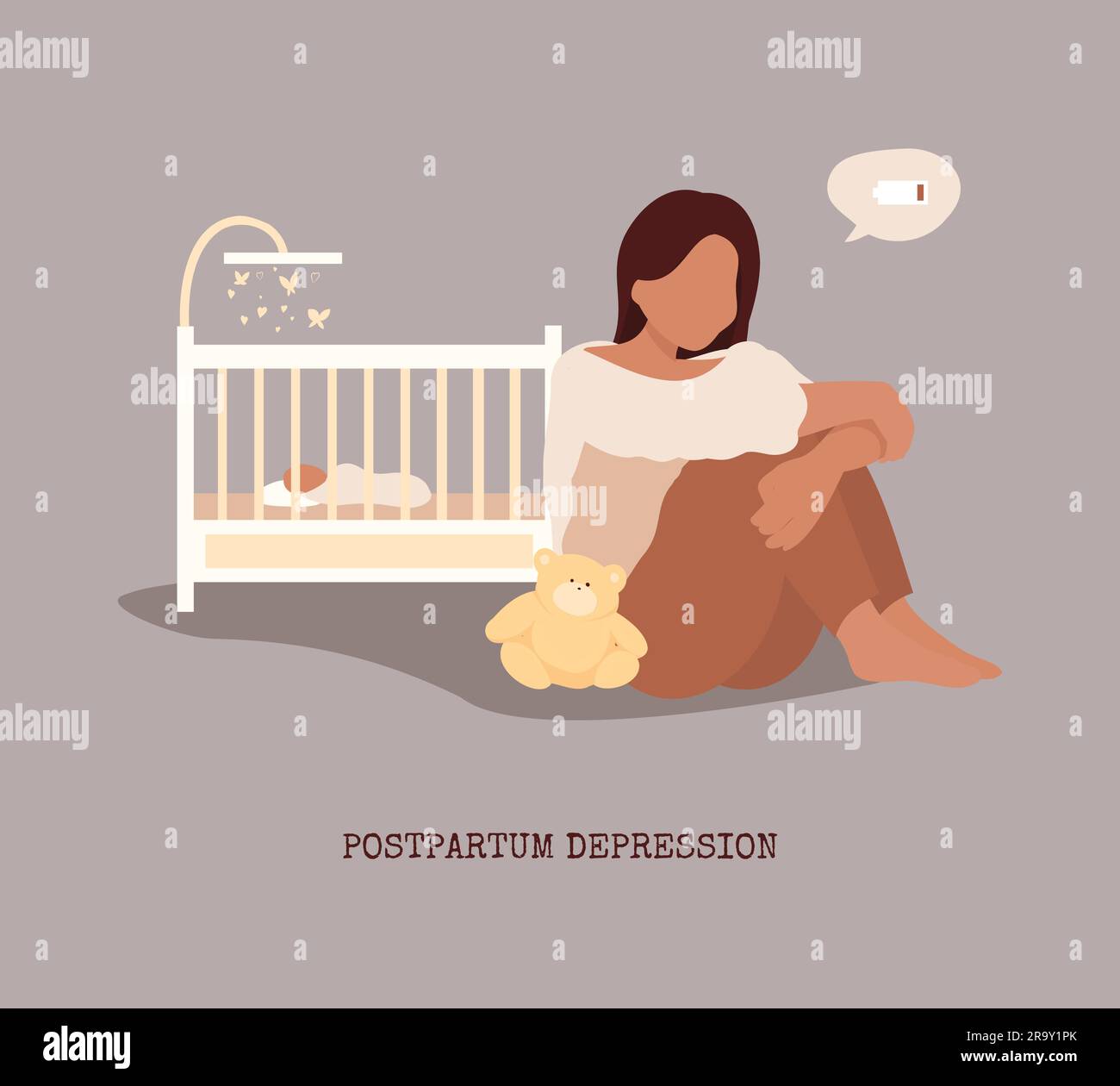 Postpartum depression Stock Vector Images - Alamy