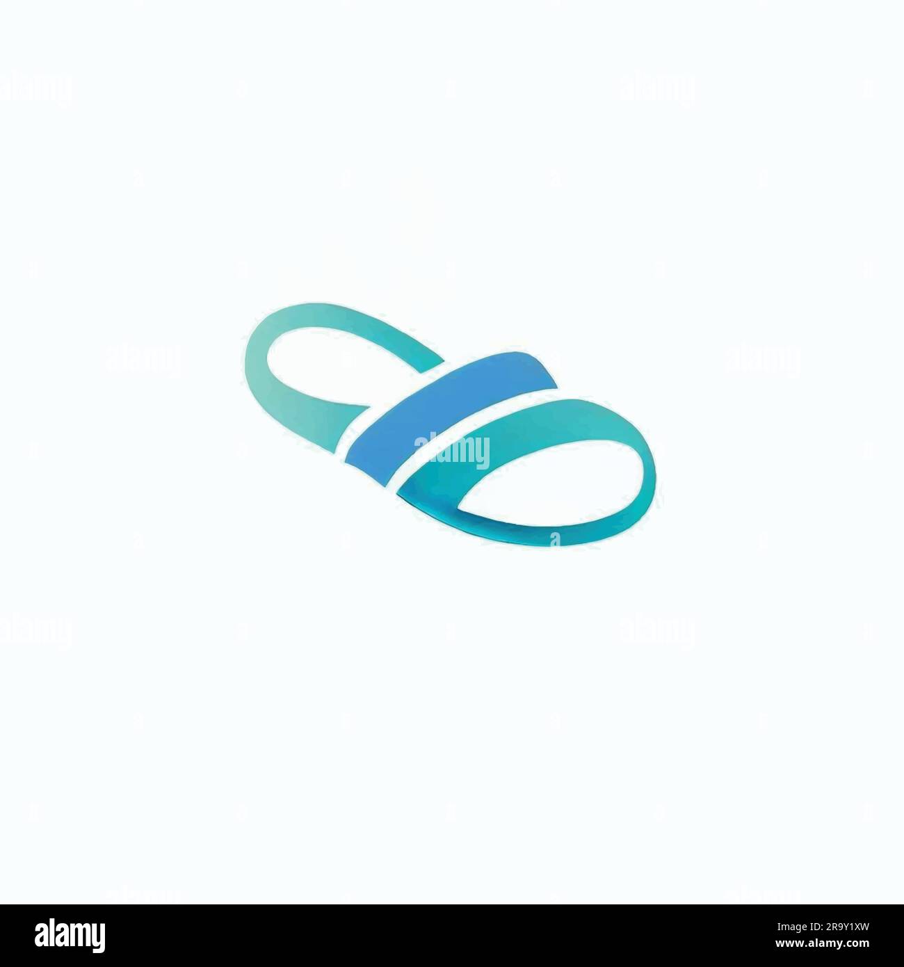 Flip flop icon black background Stock Vector Images - Alamy