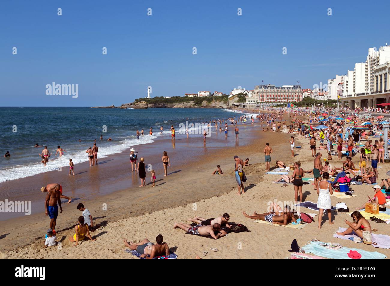Promenade of the Grande Plage. The Grande Plage and the Biarritz ...