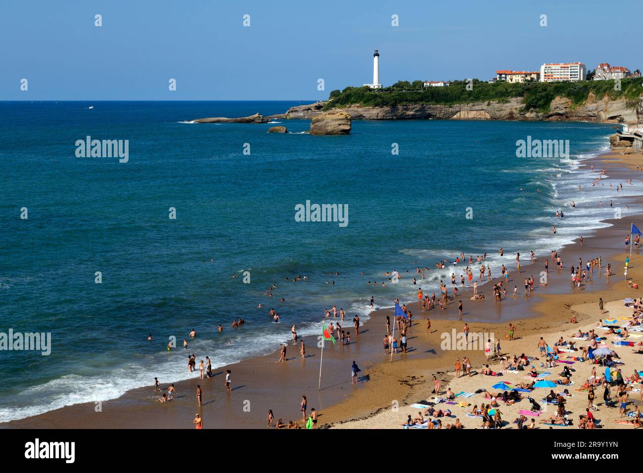 Promenade of the Grande Plage. The Grande Plage and the Biarritz ...