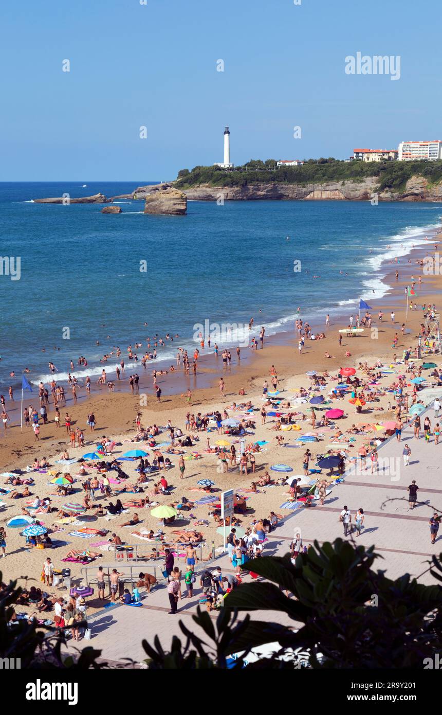Promenade of the Grande Plage. The Grande Plage and the Biarritz ...