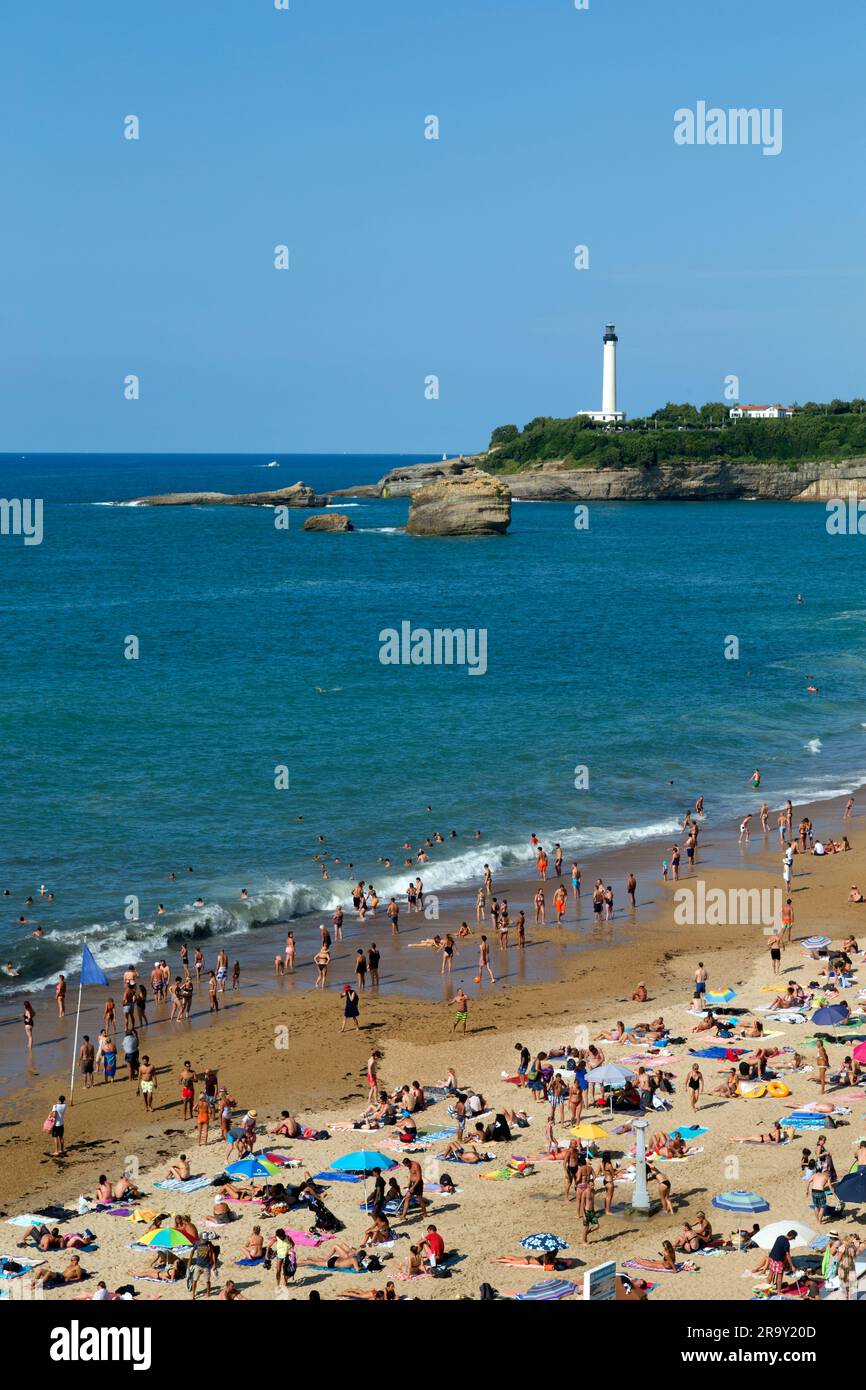 Promenade of the Grande Plage. The Grande Plage and the Biarritz ...