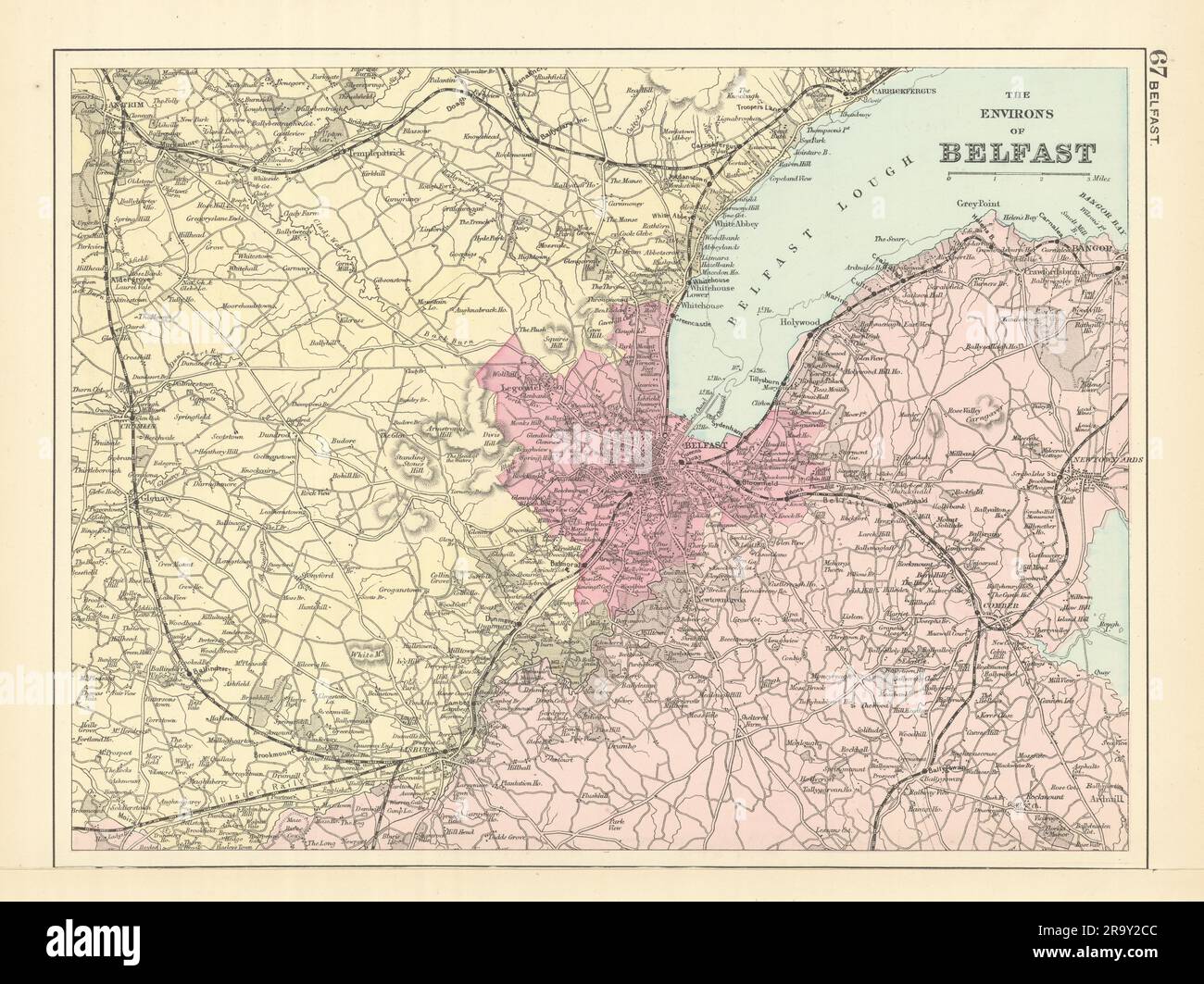 Map of carrickfergus hi-res stock photography and images - Alamy