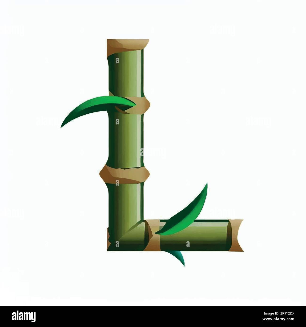Letter l logo in bamboo hi-res stock photography and images - Alamy