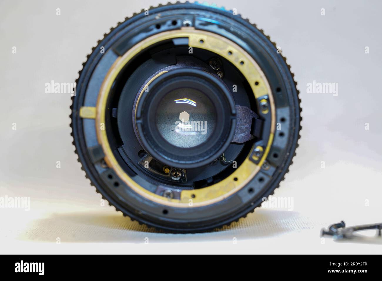 old photo camera with bellows and lens in detail Stock Photo - Alamy