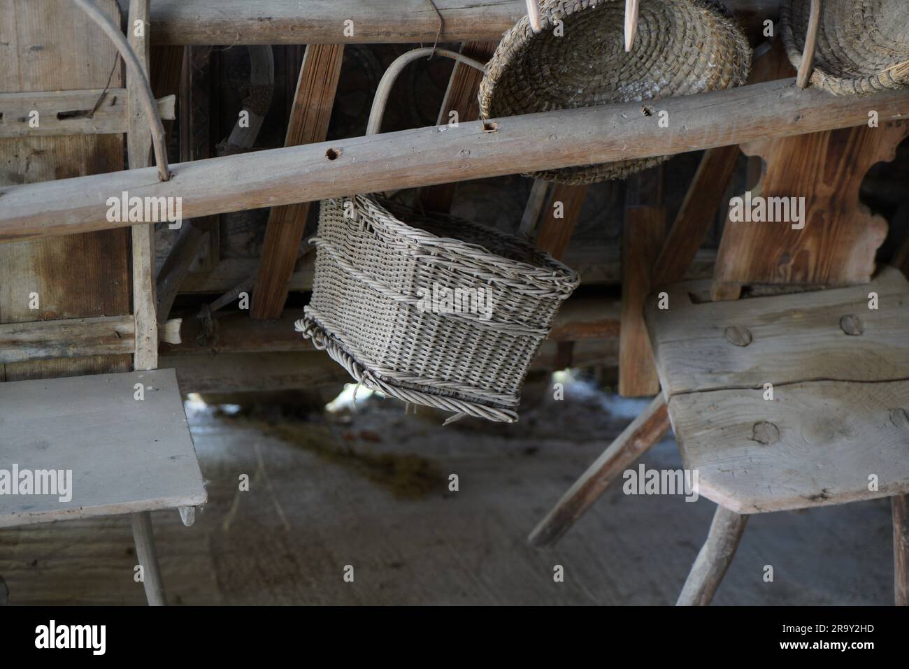 antique things on and in an old house Stock Photo - Alamy