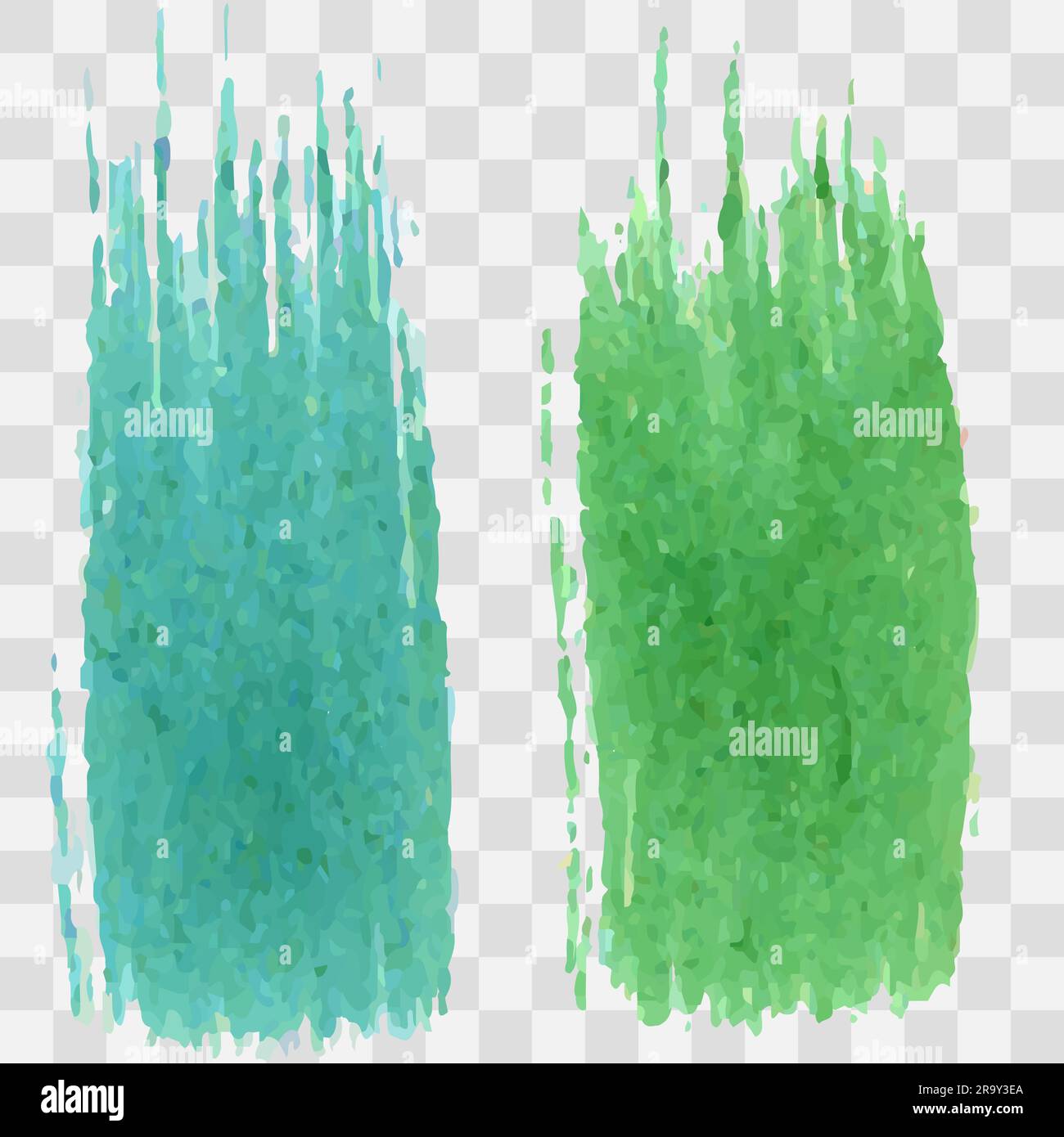 Brush strokes with watercolor paint. Converted to vector file. Change ...