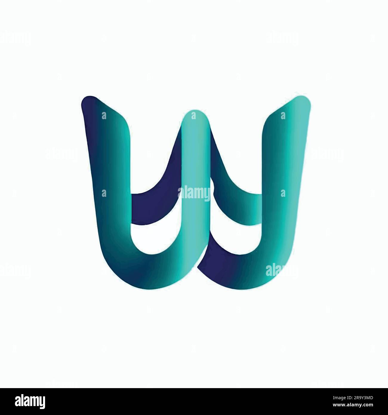 W a letter logo Cut Out Stock Images & Pictures - Alamy
