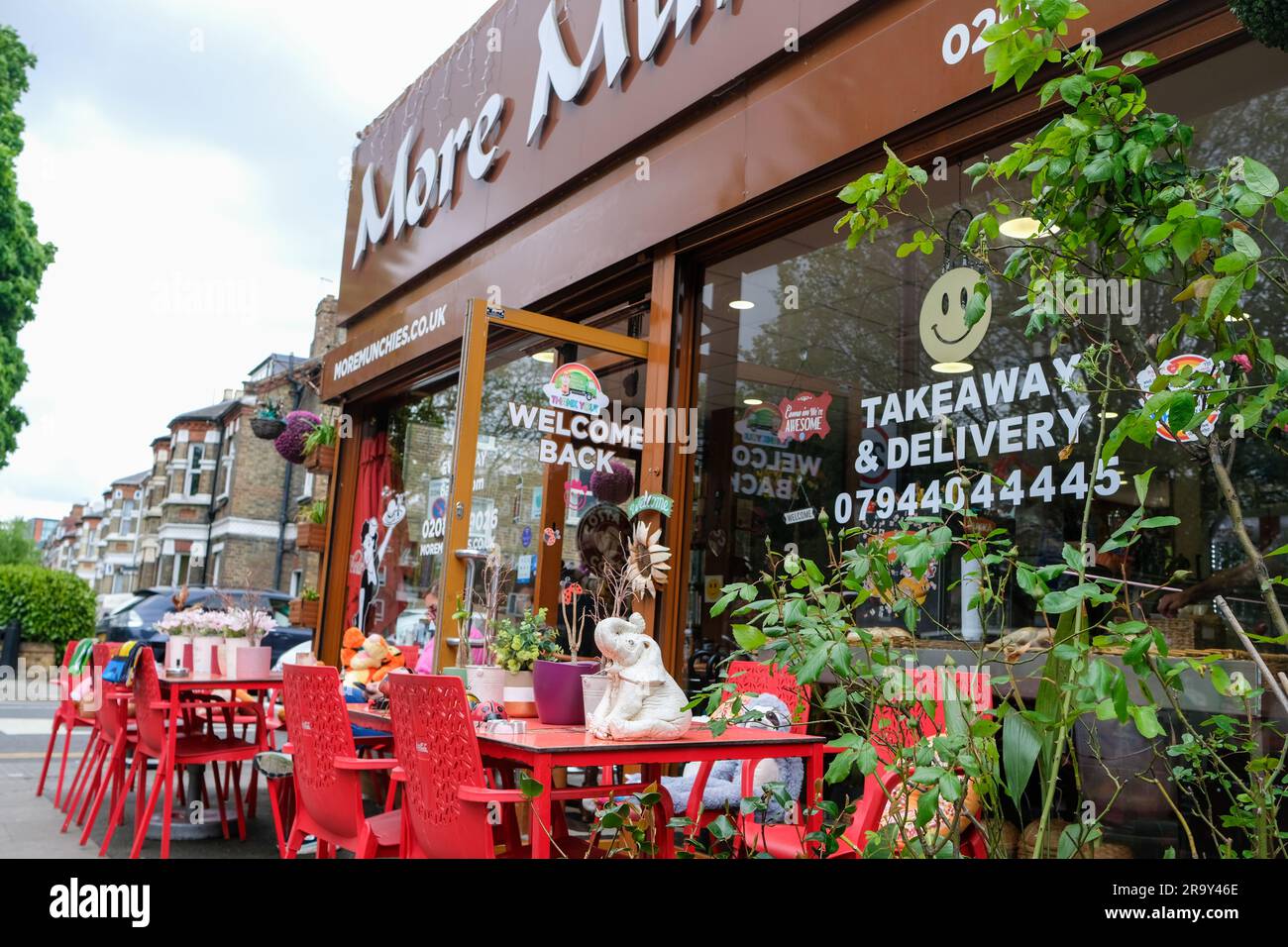London- May 2023: Acton Vale, a street of shops on Acton area of Ealing ...
