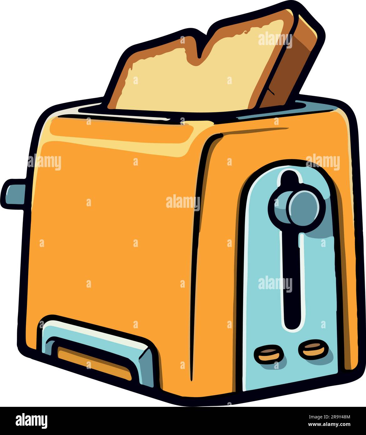 Kitchen toaster in cartoon hi-res stock photography and images - Alamy