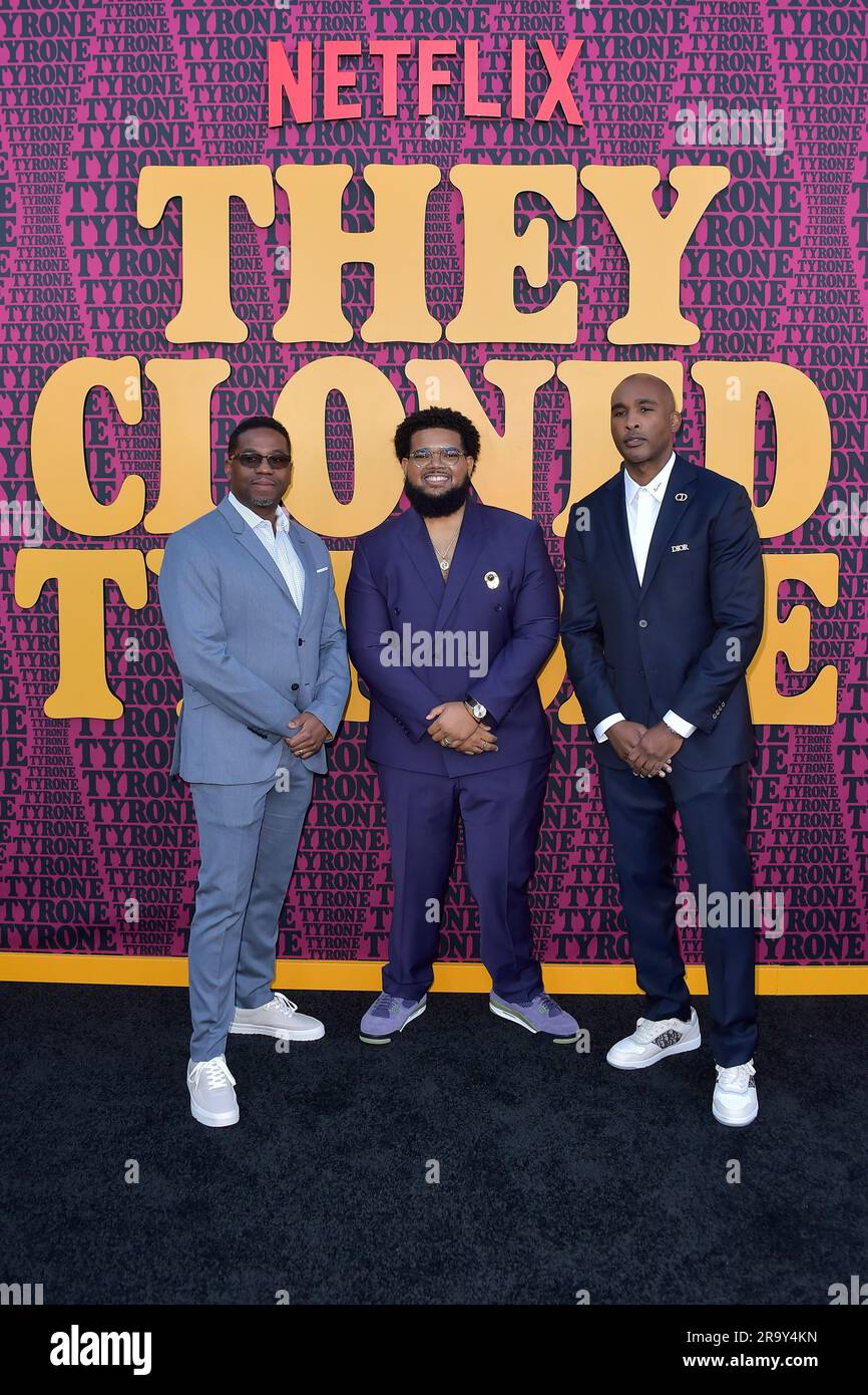 James Lopez, Stephen Love und Datari Turner bei der Premiere des ...