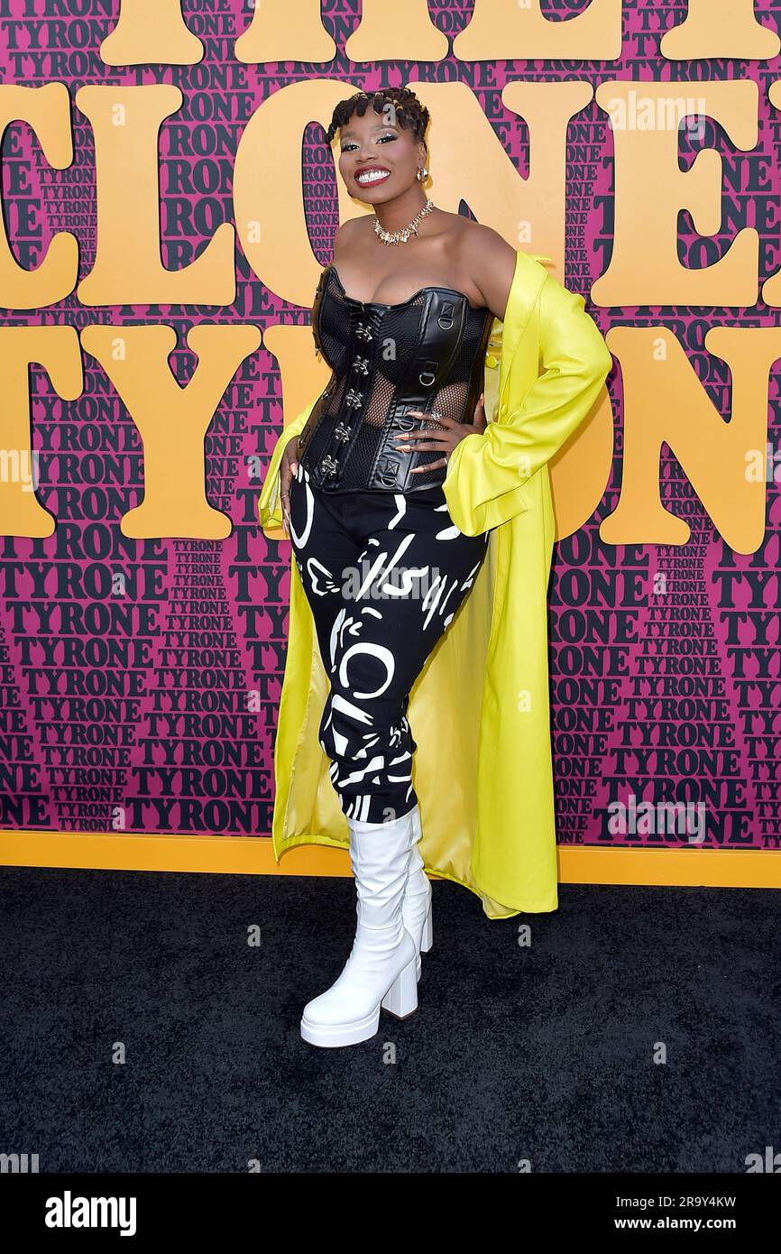 Paris 'PJ' Jones bei der Premiere des Netflix Films 'They Cloned Tyrone ...