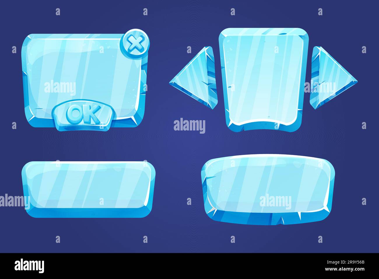 Arrow video game asset menu Stock Vector Images - Alamy