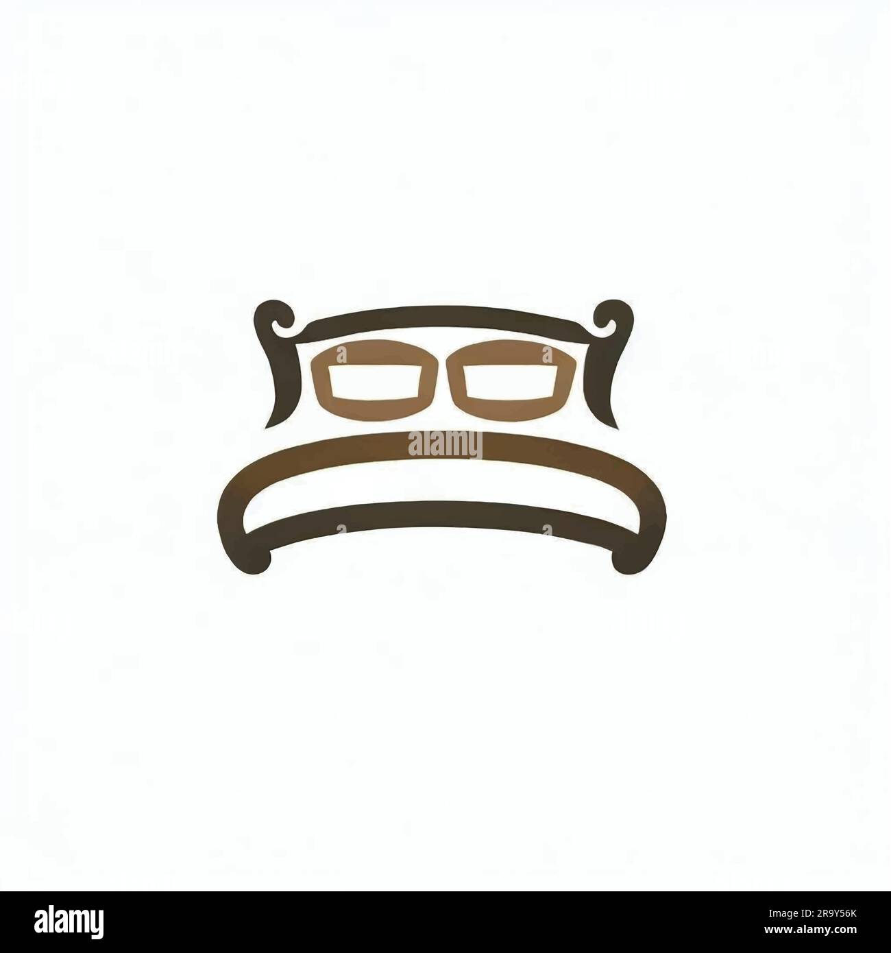 Brown bed Stock Vector Images - Alamy