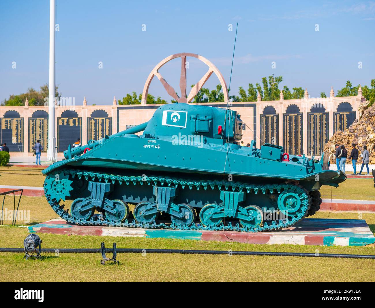 Jaisalmer, India - December 24, 2022: Pakistani Army tank captured by ...