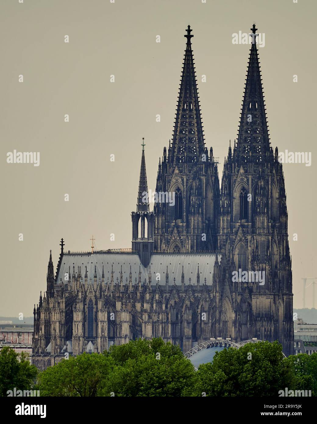 Cologne, Germany - June 29, 2023: Beautiful panoramic aerial landscape ...