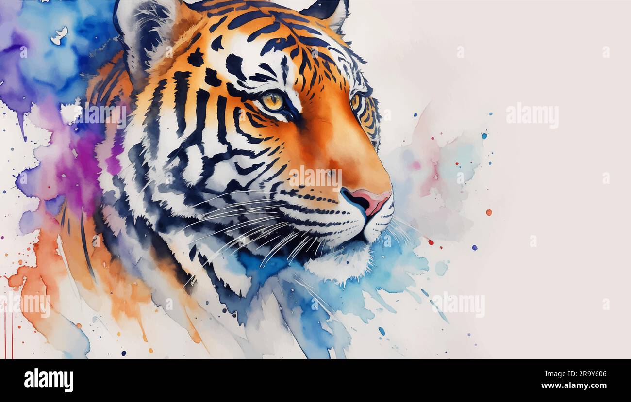 Watercolor Tiger