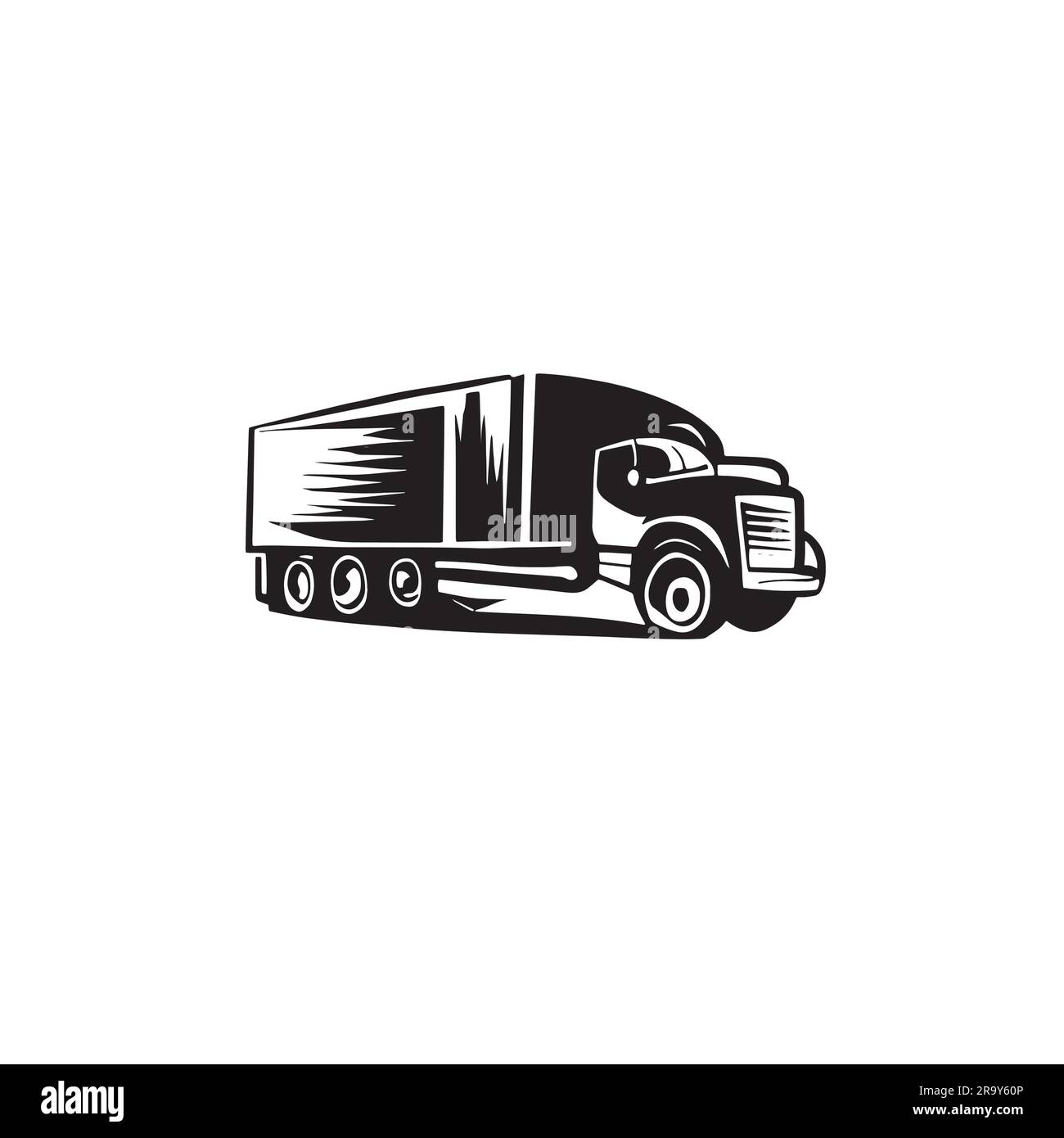 Trucking logo vector vectors Black and White Stock Photos & Images - Alamy