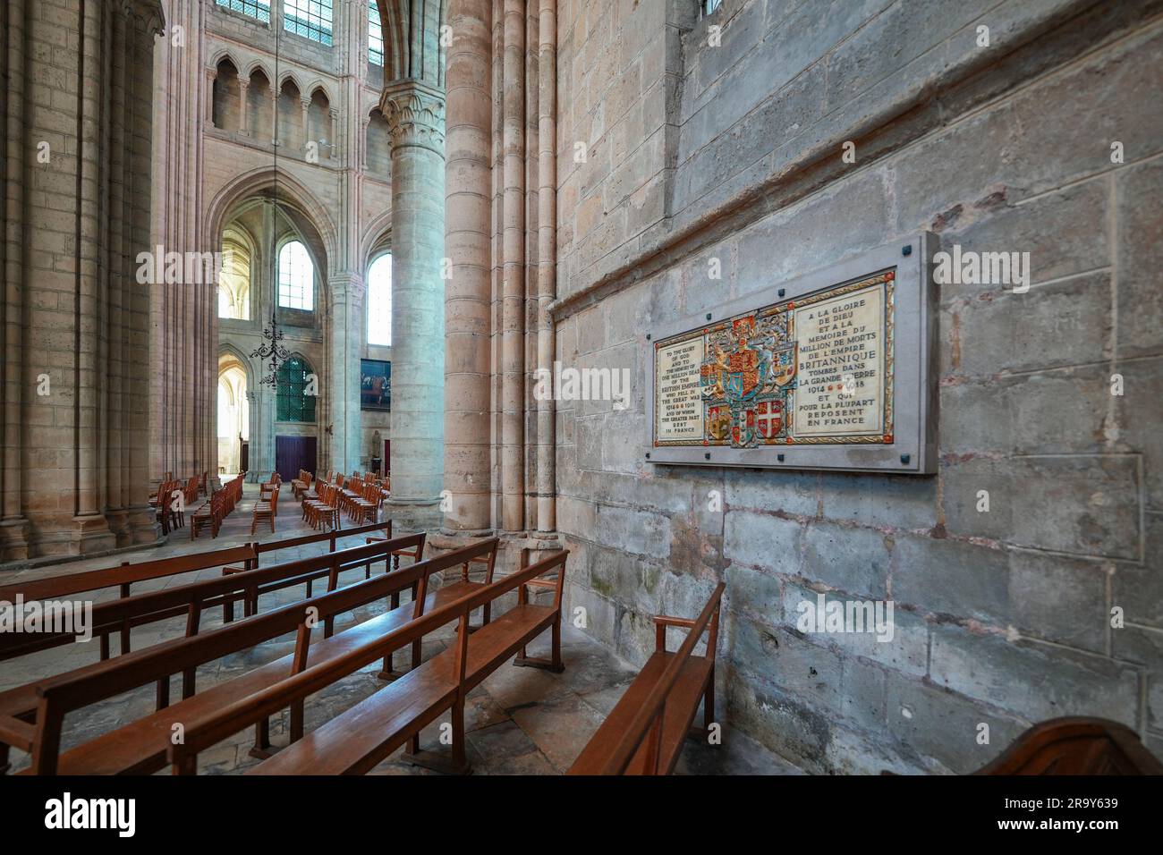 Interior of the cathedral of soissons hi-res stock photography and ...