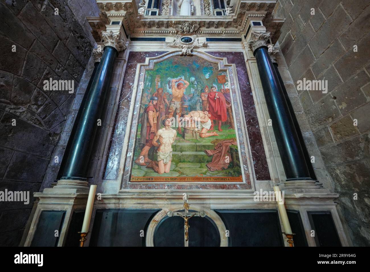 Medieval french cathedral painting hi-res stock photography and images ...