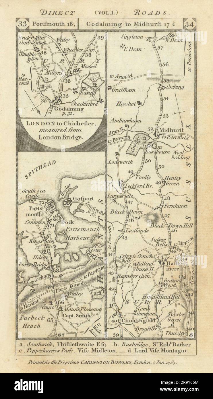 Map of midhurst hi-res stock photography and images - Alamy