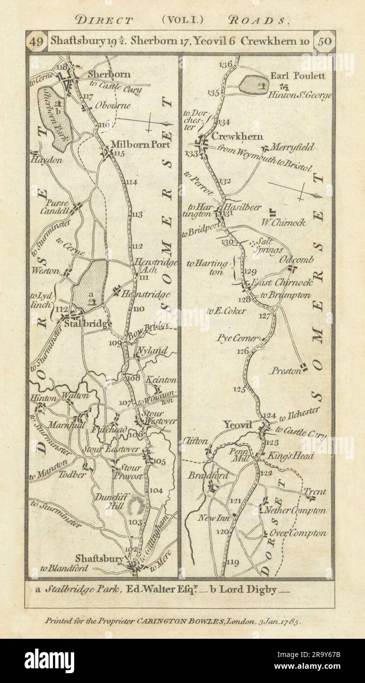 Map of yeovil hi-res stock photography and images - Alamy