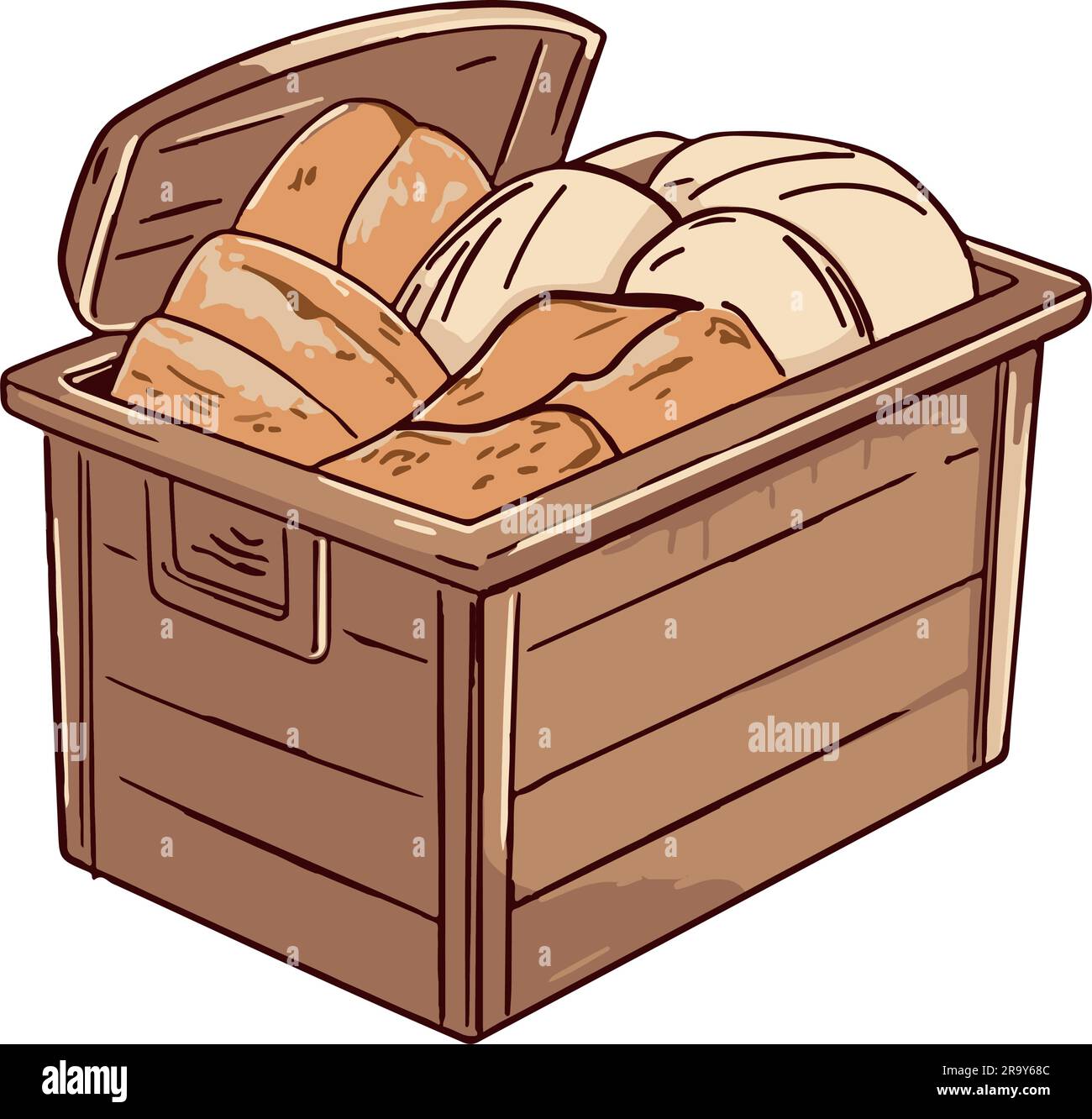 Homemade baked bread fruit Stock Vector Images - Alamy