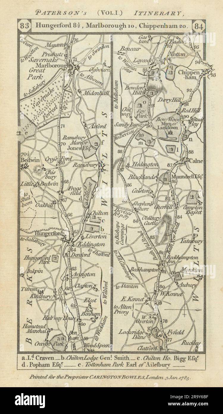 Map of hungerford hi-res stock photography and images - Alamy