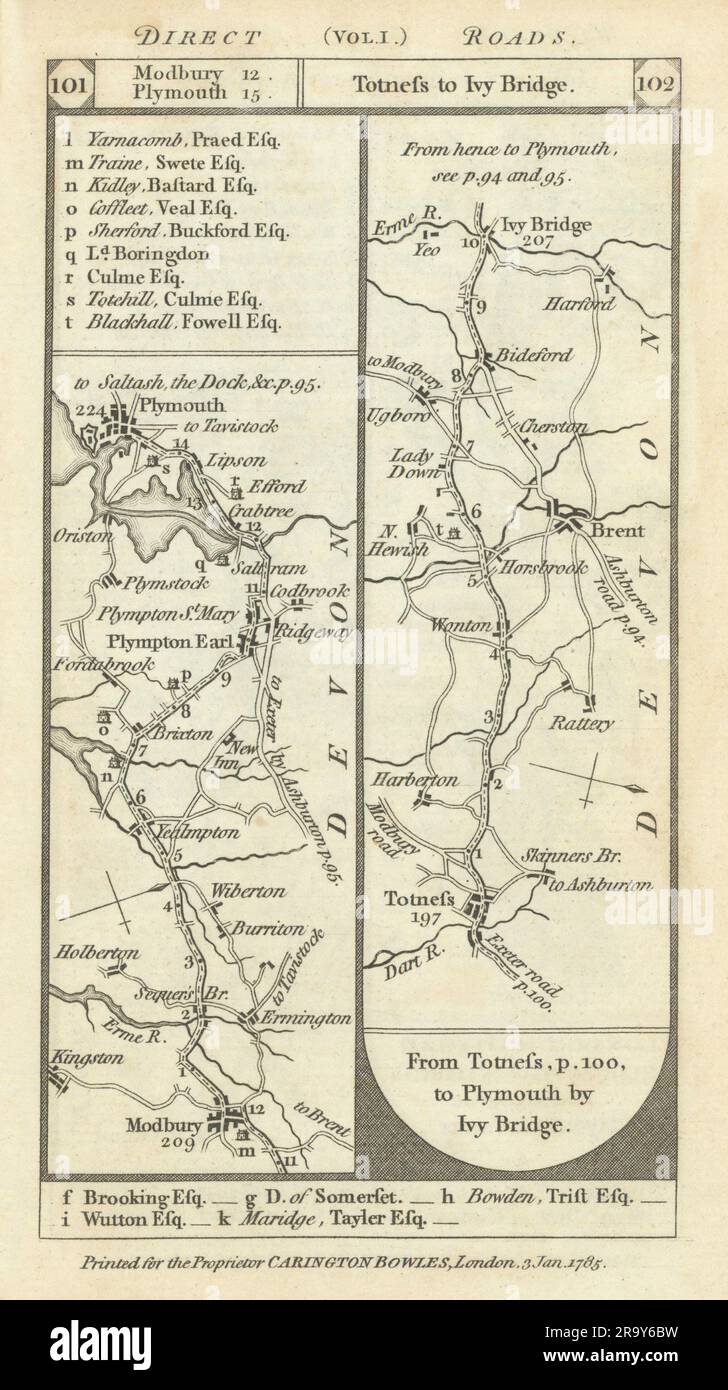 Map of ivybridge hi-res stock photography and images - Alamy