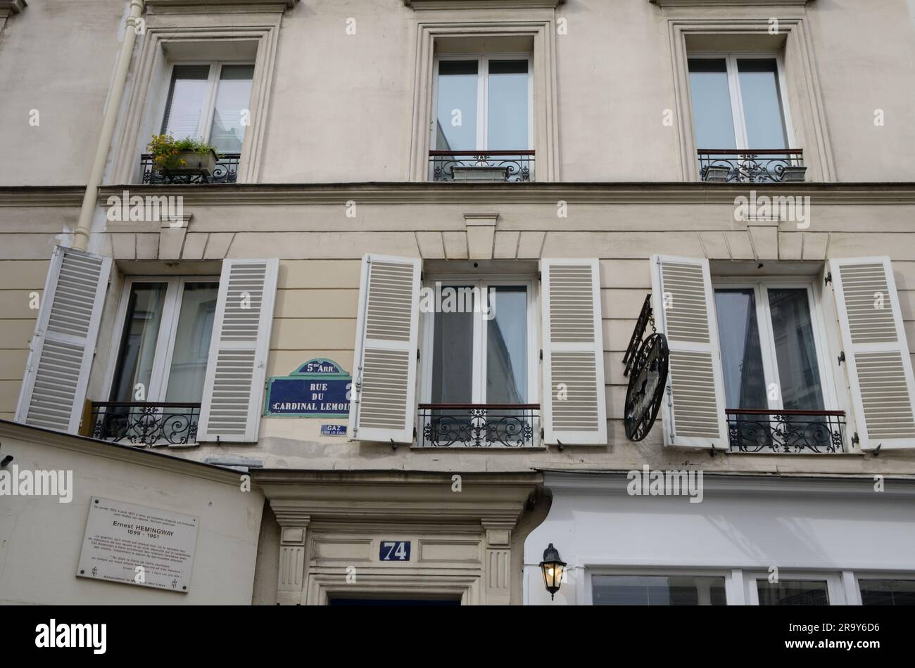 Paris, France - March 17, 2023: Sight of the residential building where ...