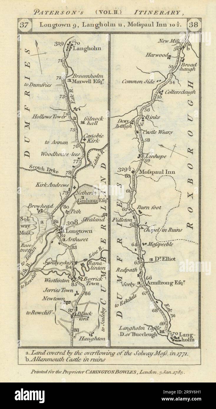 Antique british road map hi-res stock photography and images - Alamy