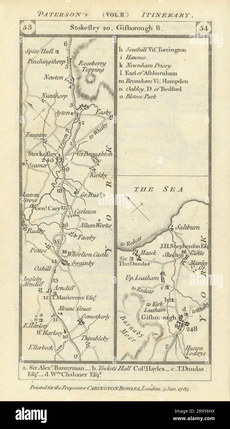 Yorkshire map 18th century hi-res stock photography and images - Alamy