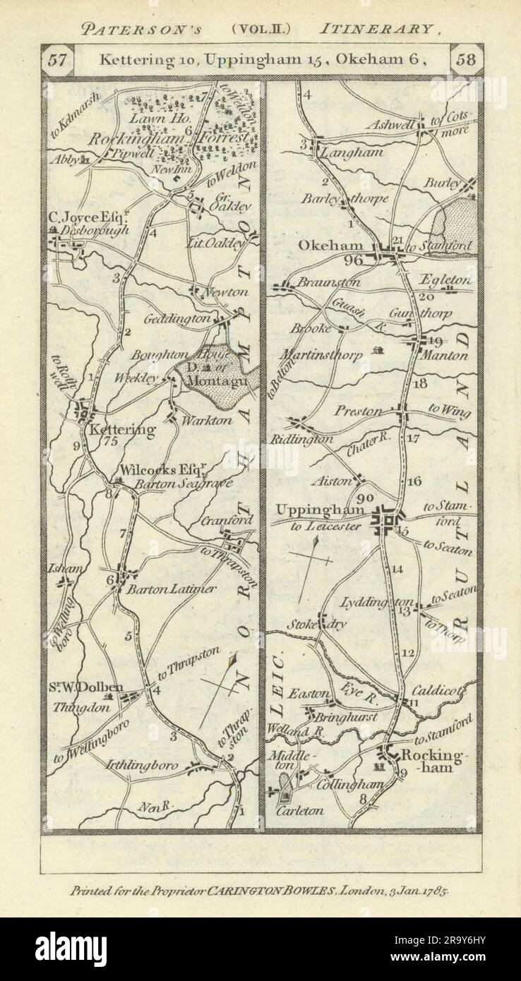 Map of oakham hi-res stock photography and images - Alamy