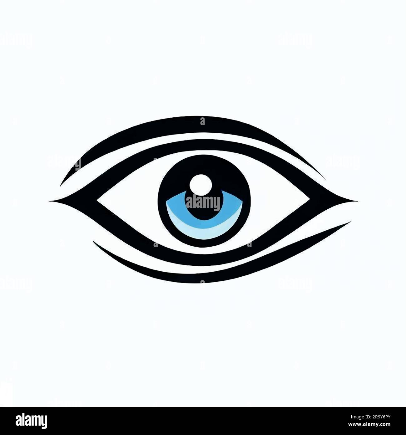 Blue eye logo hi-res stock photography and images - Alamy