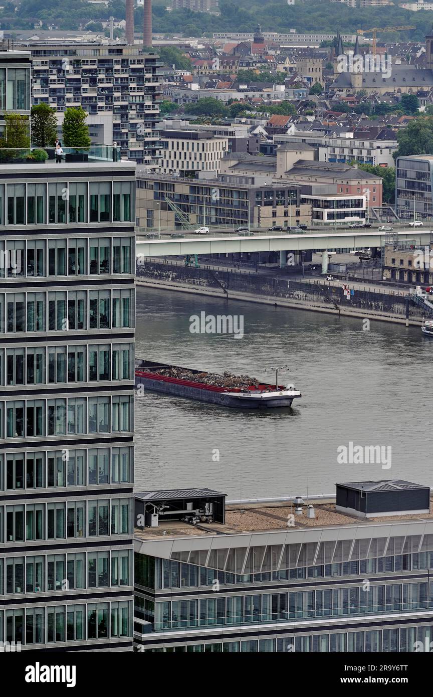 Cologne, Germany - June 29, 2023: Beautiful aerial landscape of the ...