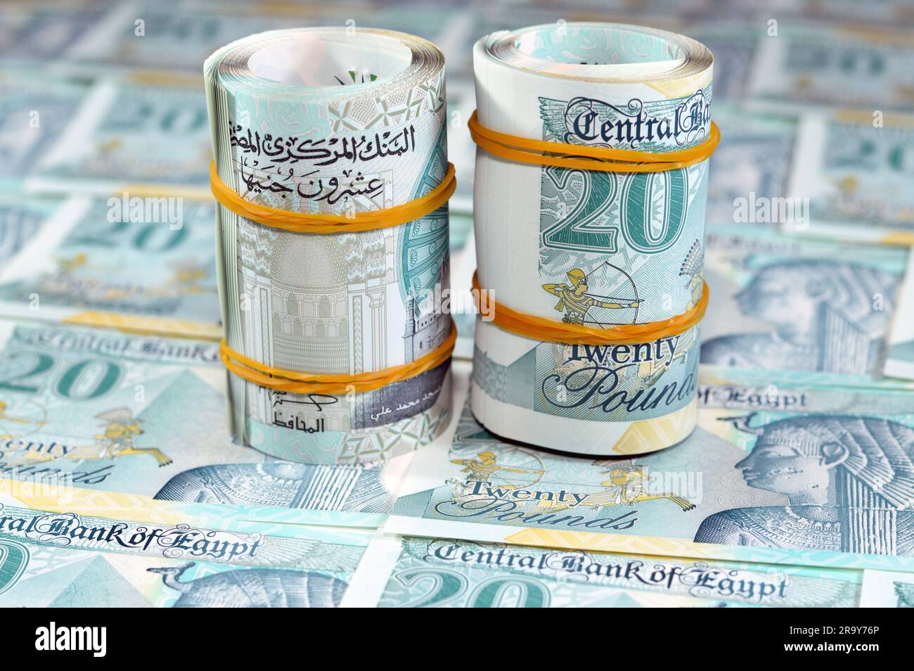 new Egyptian 20 EGP LE twenty polymer pounds cash money banknote bill ...