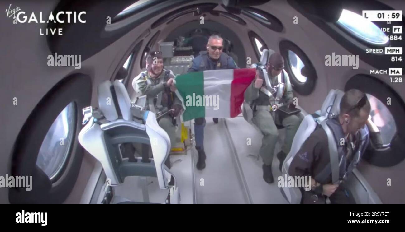 Jun 29, 2023: Images from a video released by Virgin Galactic shows the ...